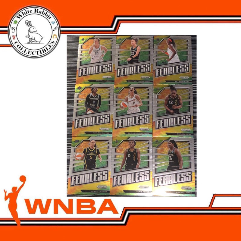 WNBA PANINI PRIZM 2023 - Fearless Insert Cards Sabrina Ionescu Jackie ...