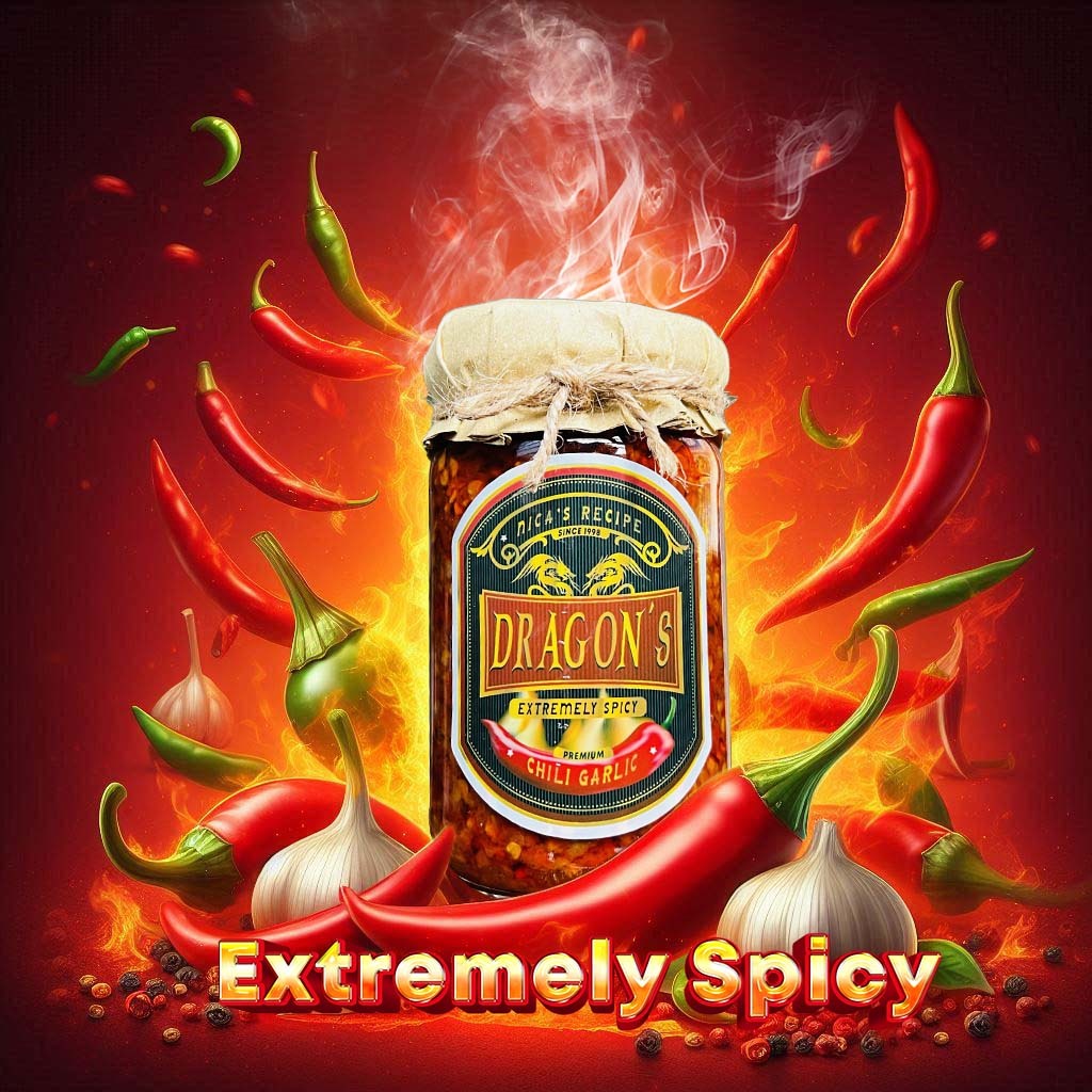 Dragons Chili Garlic Sauce 120ml/220ml ( Dragon's Chili Garlic Sauce ...