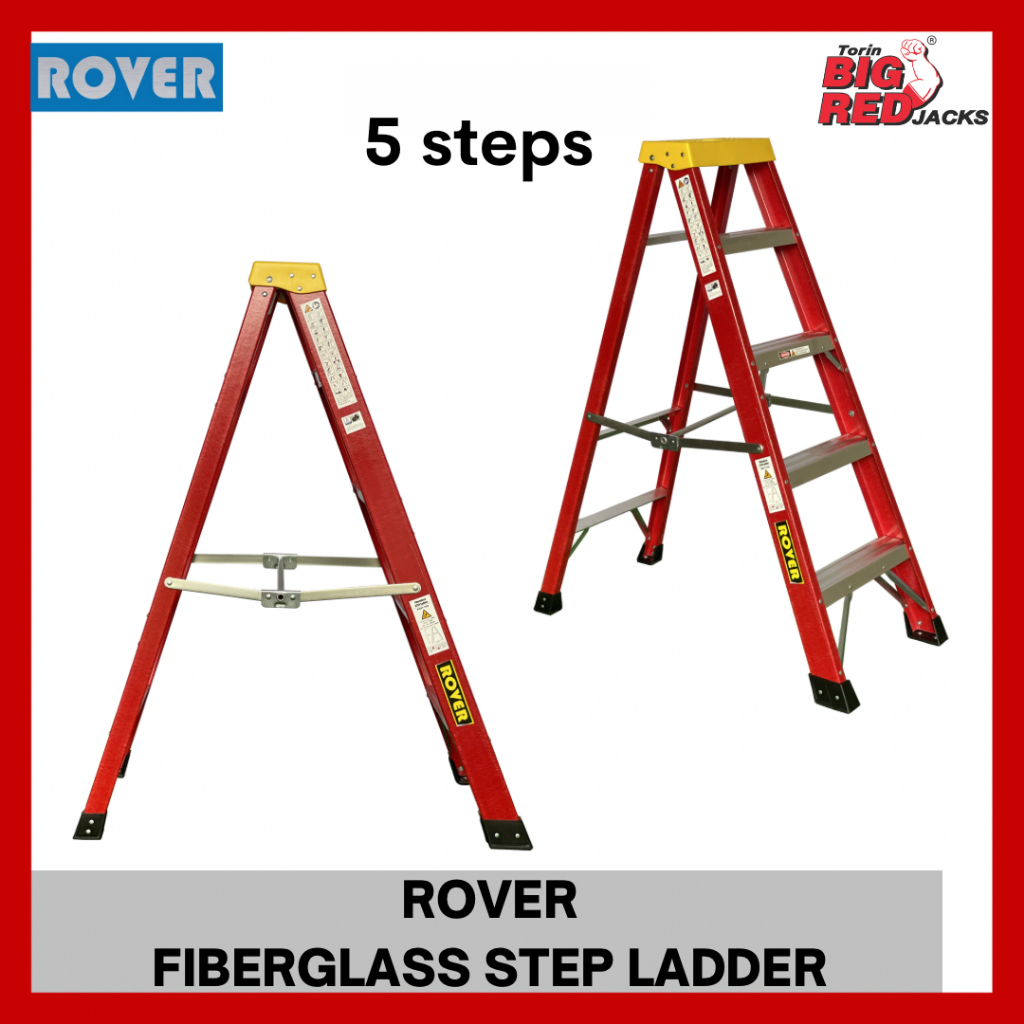 ROVER FIBERGLASS STEP LADDER (5 steps) | Shopee Malaysia