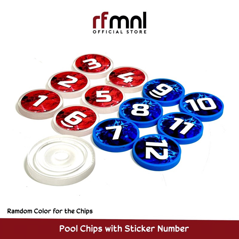 Pool Chips With Sticker Number | Shopee Malaysia