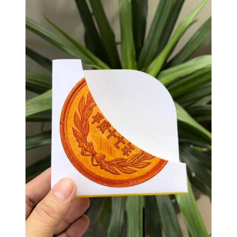 10 Yen Cheese Coin Box Packaging Waffle Holder 100 pcs | Shopee Malaysia