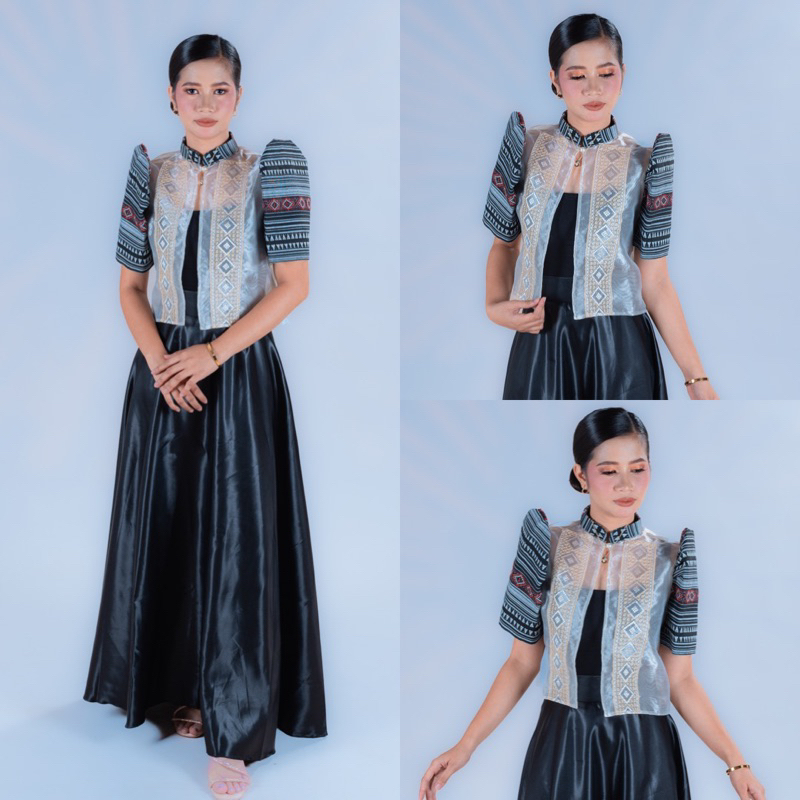 Filipiniana Collar Ethnic with Burda Asir Design | Shopee Malaysia