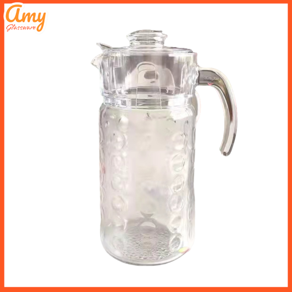 (192B) 1.7ml GLASS JUG PITCHER / TRANSPARENT PITCHER | Shopee Malaysia