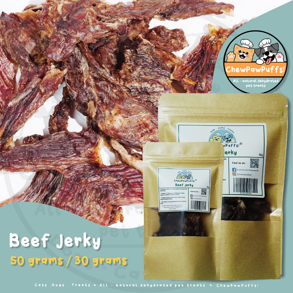 All Natural Premium Dehydrated Beef Jerky cat and dog treats | Shopee ...