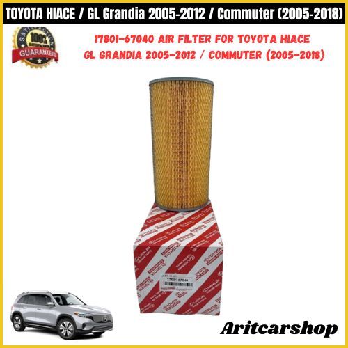 17801-67040 Air Filter for TOYOTA HIACE 2.5L / 3.0L GL Grandia 2005 ...