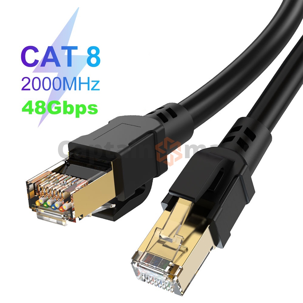 Cat8 40Gbps Ethernet Cable RJ45 2000Mhz Professional Gaming Lan Cable ...