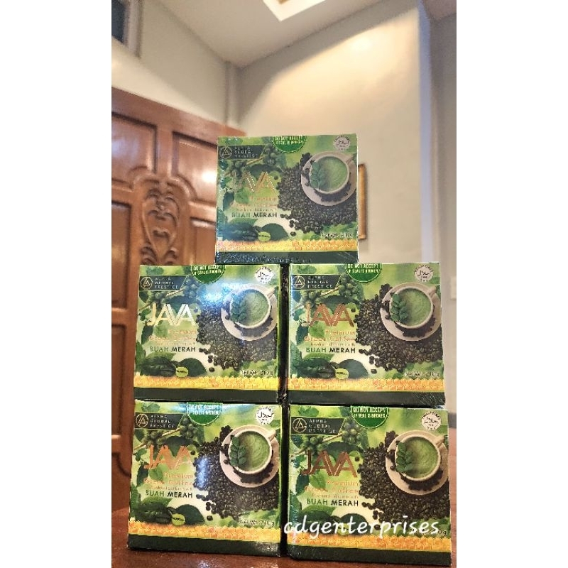 JAVA GREEN COFFEE PREMIUM POWDERED DRINK MIX with Buah Merah ( 1box/10 sachets) | Shopee Malaysia