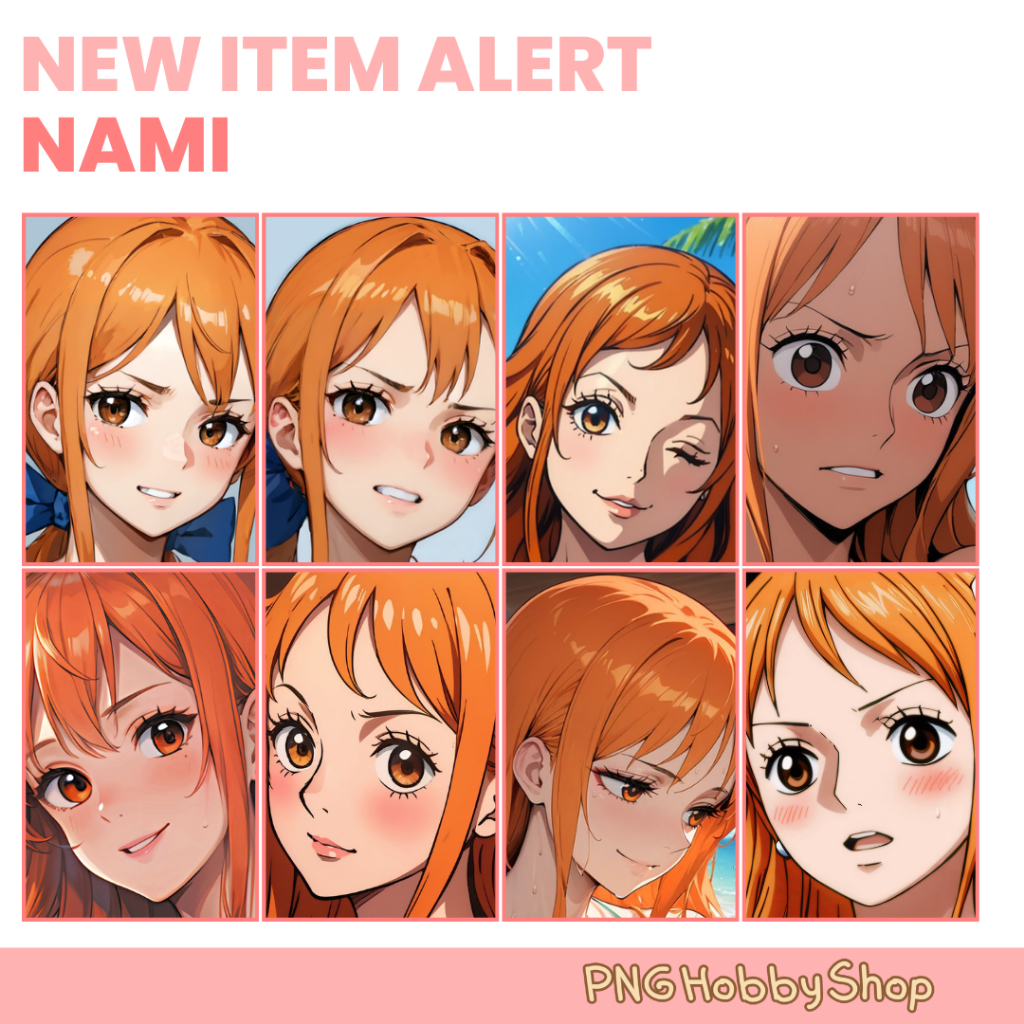 Nami One Piece Set 1 Anime Photocards and Keychains PNG Hobby Shop ...