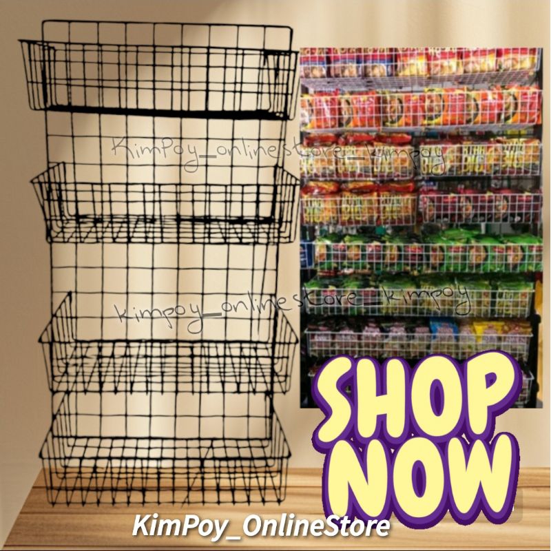 Wire mesh basket Storage| Open-end hanging basket | Display rack ...