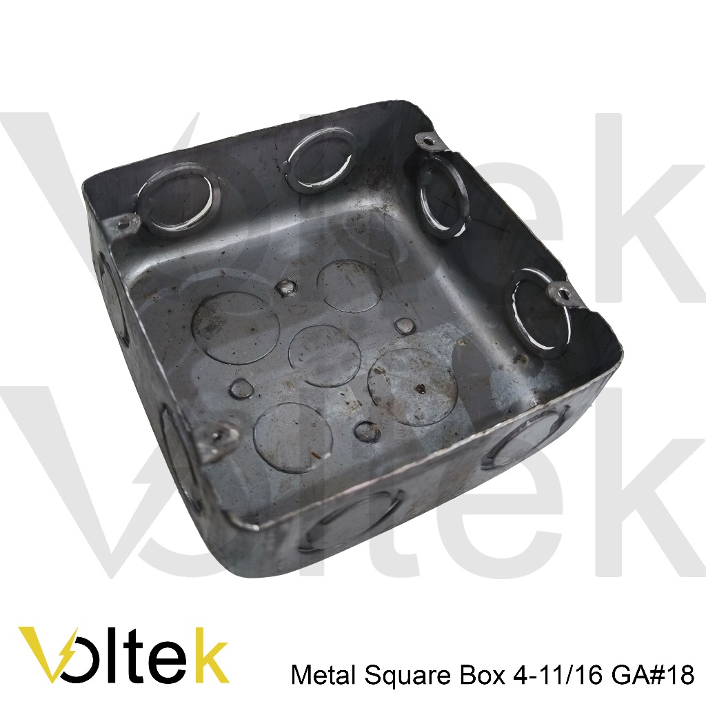 Metal Square Box 4 - 11/16 box and square box cover Gauge 18 for ...