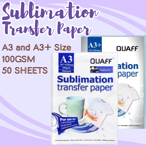 QUAFF Sublimation Transfer Paper 100GSM A3 and A3+ Green (50 sheets) | Shopee Malaysia