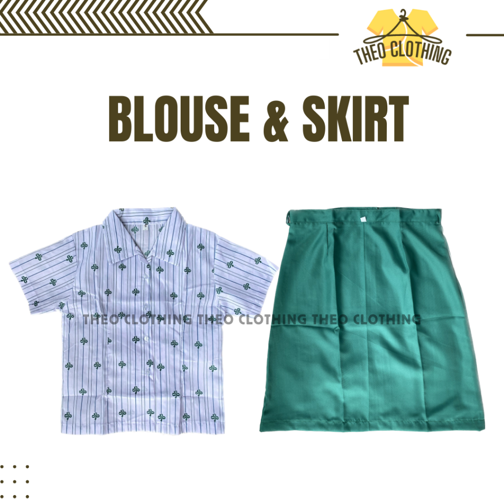 Terno Blouse and Skirt Type A School Uniform for Girl | Senior Cadet ...