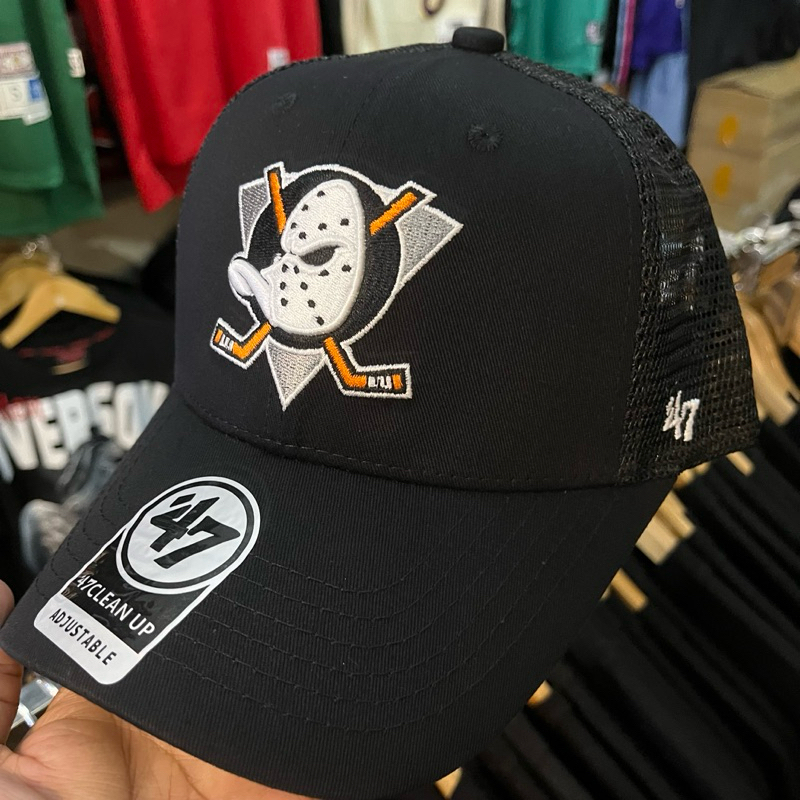 Mighty Ducks cap black trucker cap dadhat net cap curved high quality ...