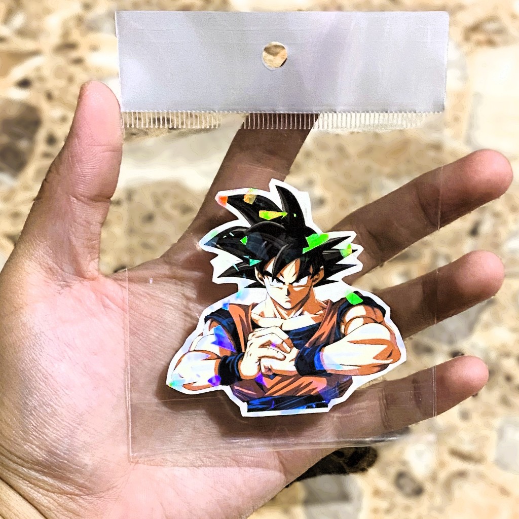 sticker dragonball goku half body anime decals stickers decal laptop ...