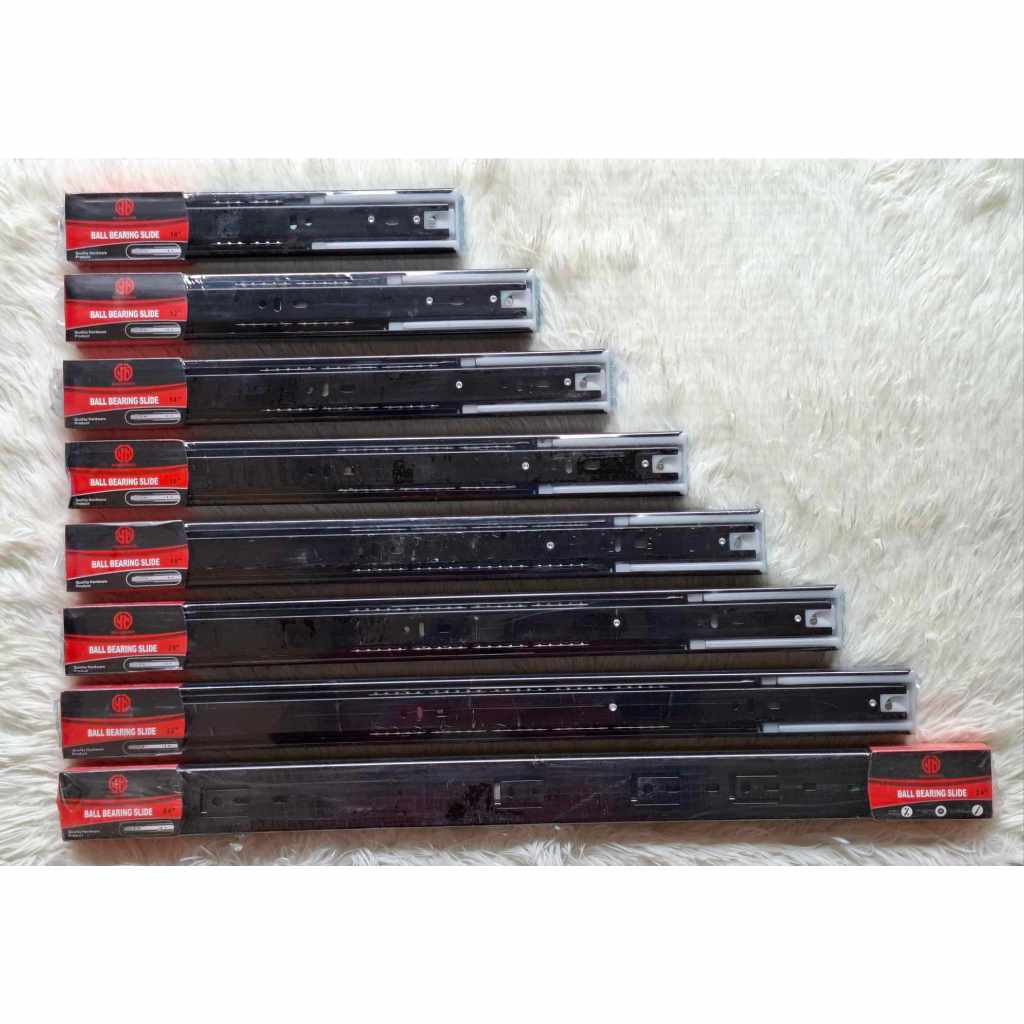 Soft Close Hydraulic Drawer Full Extension 3 Fold Drawer Slide Guide ...