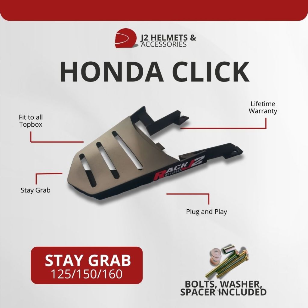Rack Monorack Bracket For Honda Click 125/150/160/Vario V1/V2/V3/V4 ...