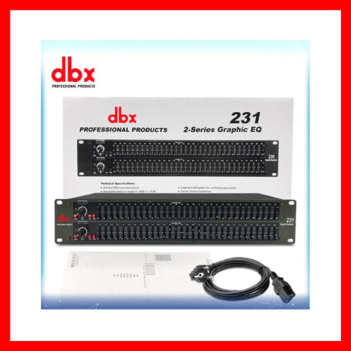 DBX 231 – 2 SERIES 31 BAND PROFESSIONAL GRAPHIC EQUALIZER | Shopee Malaysia