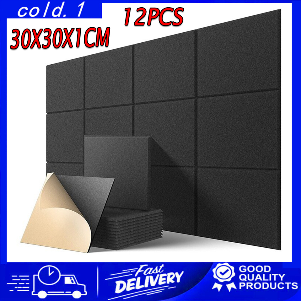 12PCS 30*30*1cm Acoustic Foam Panels-Sound Proof Foam Panels,Fireproof ...