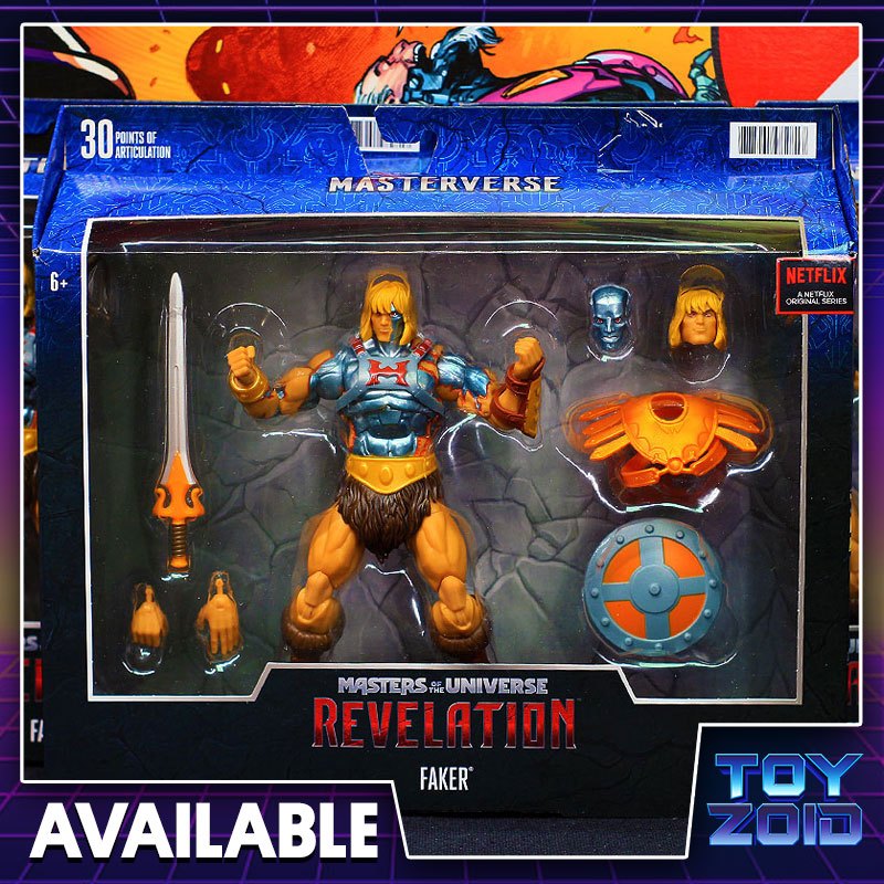 Masters of the Universe Revelation Masterverse Faker Deluxe MOTU Mattel ...