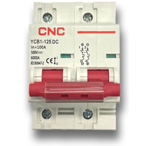 CNC YCB1-125 DC 2P 100A (DC MINIATURE CIRCUIT BREAKER 100A 6000A DC600V) | Shopee Malaysia