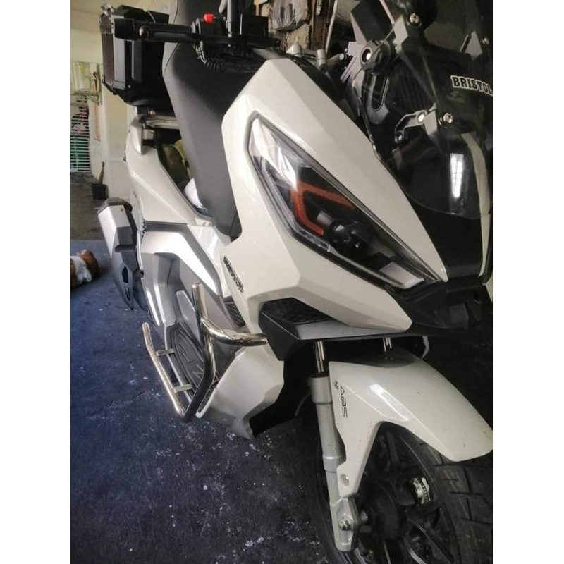 [RMG] BRISTOL ADX 160 STAINLESS HALF CRASH GUARD WITH MDL BRACKET ...
