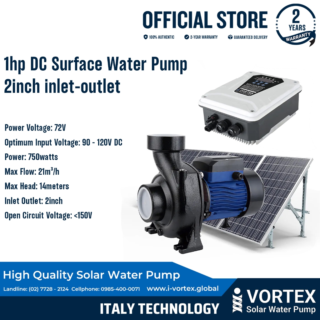 1hp dc surface solar water pump (With Body Frame)2inch inlet outlet I ...