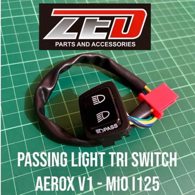 Passing Light Switch TRI Headlight Yamaha Aerox V1 & Mio i 125 ZED ...