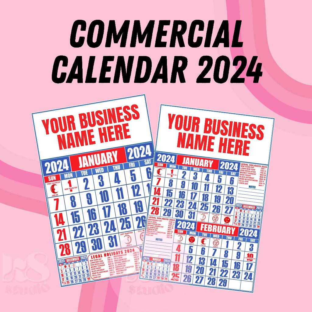 INK8 | Commercial Calendar 2024 Customizable | Shopee Malaysia