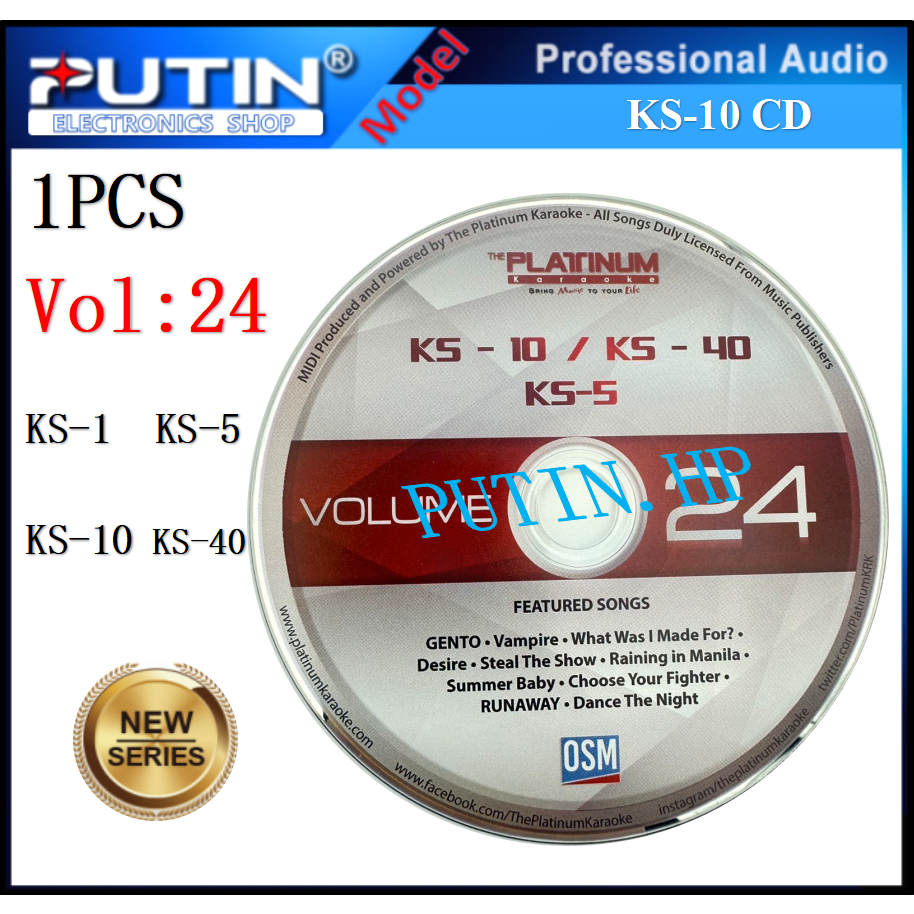 The Platinum Update Volume 24 Platinum KS-1 KS-5 KS-10 KS-40 KBOX-2 vol24 ( CD only ) | Shopee ...