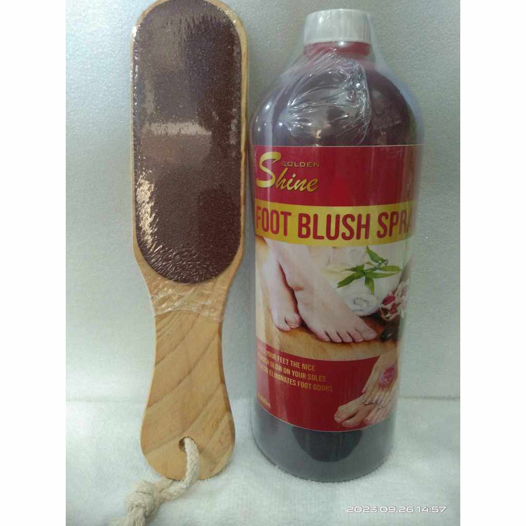 1Set foot blush spray 1000ml with callus wooden footfile | Shopee Malaysia
