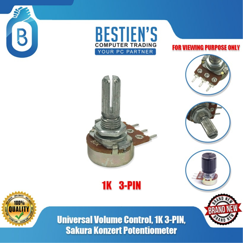 Universal Volume Control, 1K 3-PIN, Sakura Konzert Potentiometer ...