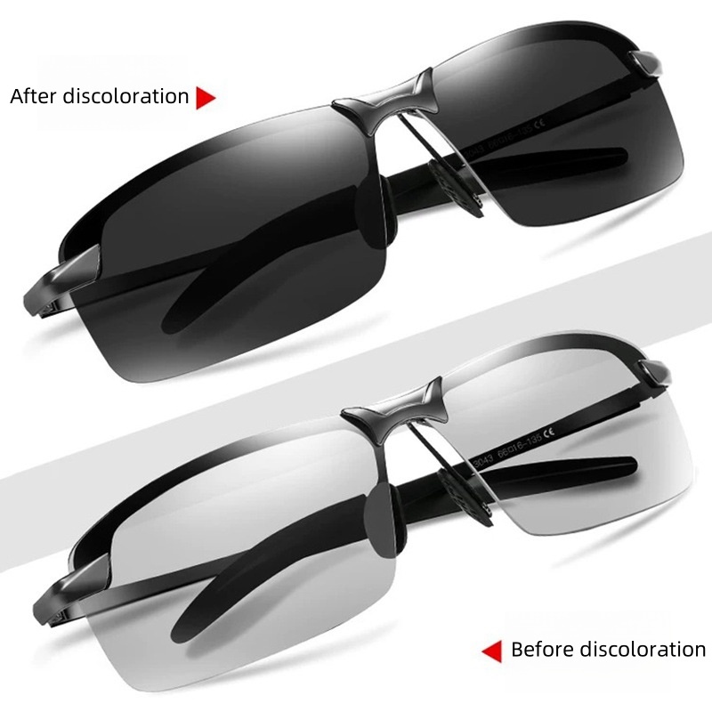 Polarizer Color-Changing Sunglasses Anti-Radiation Shades Anti ...