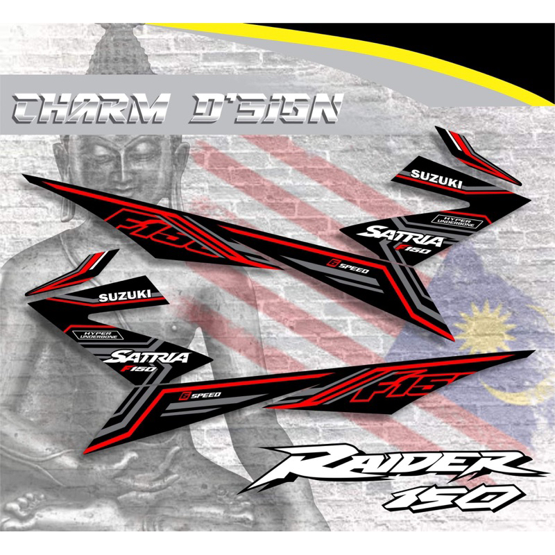SUZUKI RAIDER F.i DECALS (mon) | Shopee Malaysia