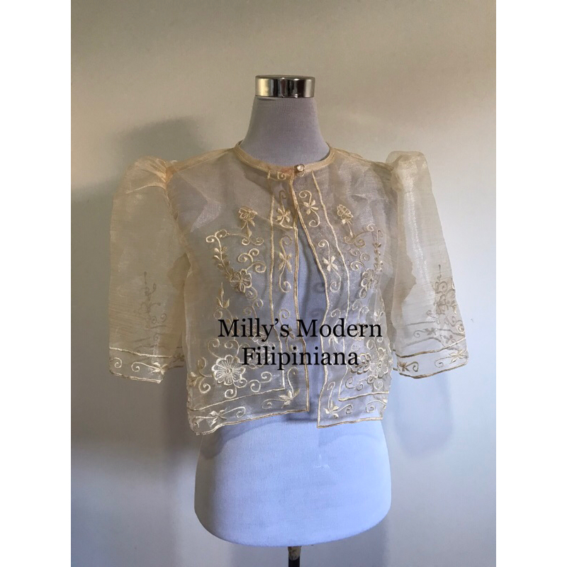 Milly’s Modern Filipiniana Bolero wrap around maria clara filipiñana ...