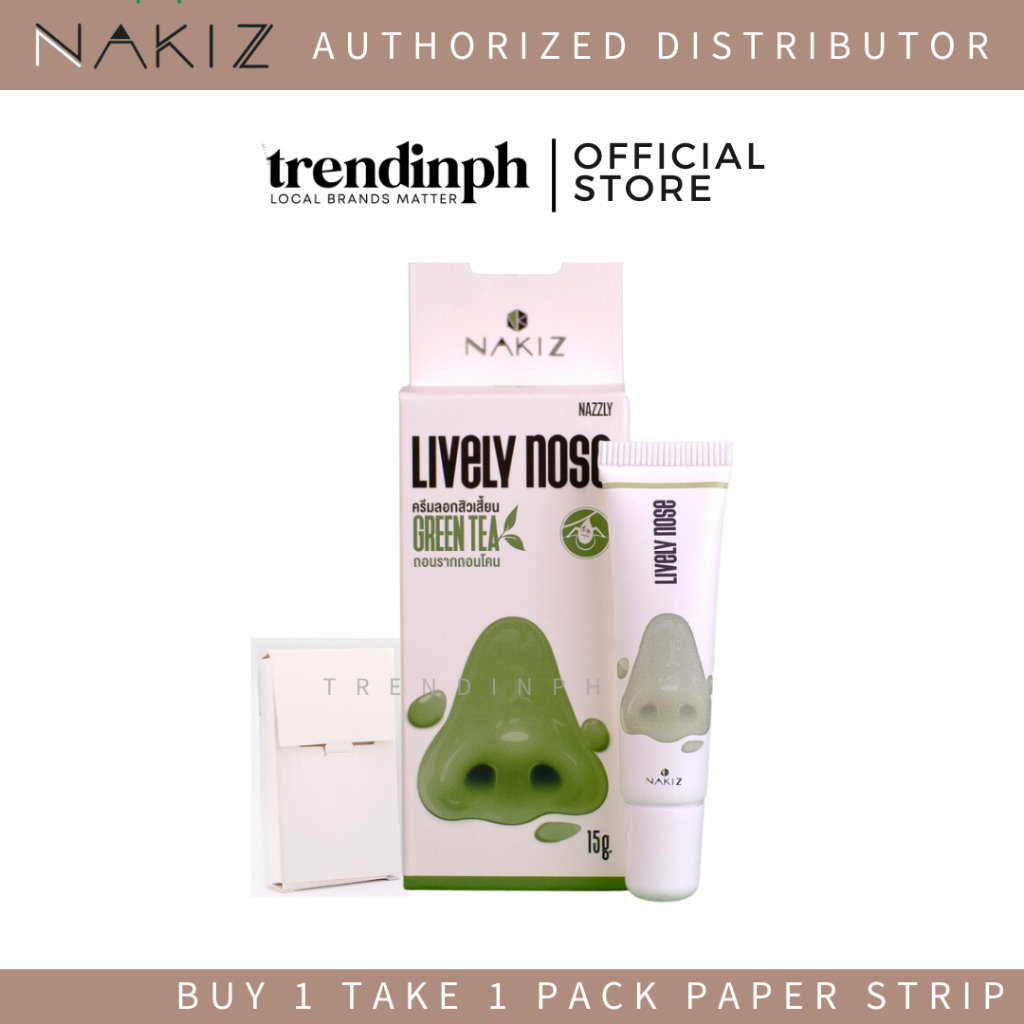 Nakiz PH Lively Nose Blackheads, Whiteheads & Clogged Pores Remover Dirt Remover | Shopee Malaysia