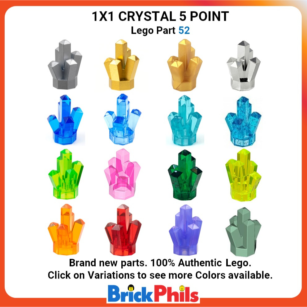 Lego Part 52 - 1x1 Crystal 5 Point | Shopee Malaysia