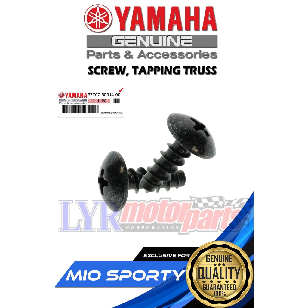 YAMAHA SCREW, TAPPING TRUSS MIO SPORTY ( 97707-50014-00 ) 1 PC. PER ...