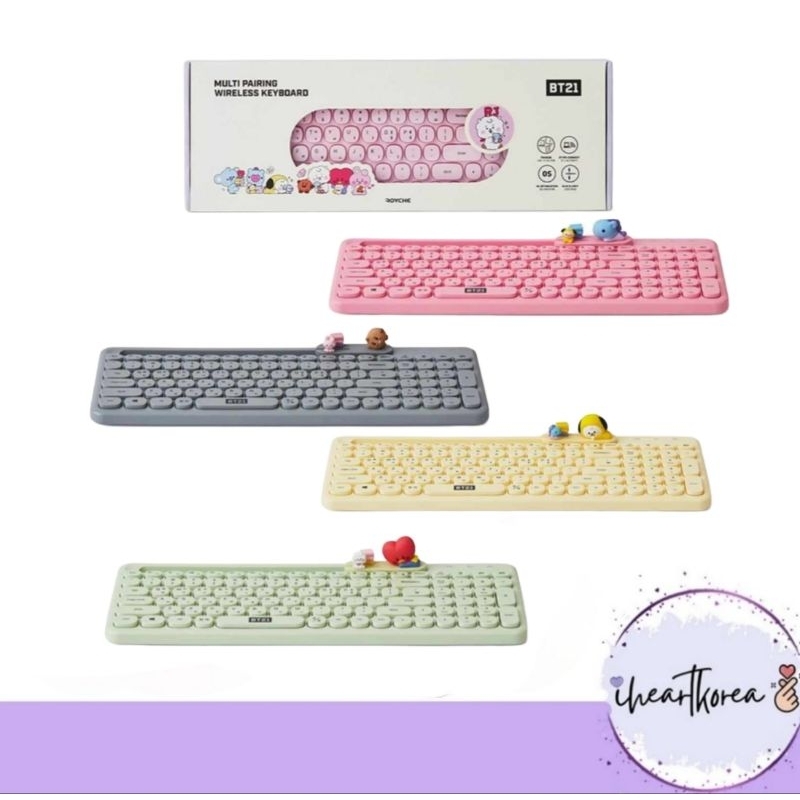 BT21 Little Buddy Multi-Pairing Wireless Bluetooth Keyboard | Shopee Malaysia