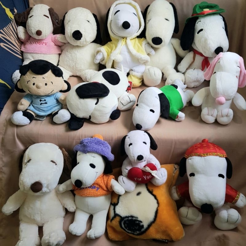 Sega Peanuts Snoopy Woodstock Charlie Brown Huggable plushies | Shopee ...