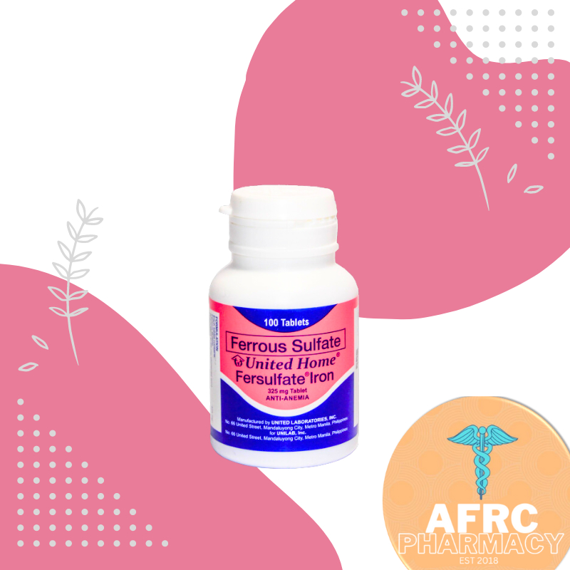 United Home Ferrous Sulfate Coated Tablet Bottle | Shopee Malaysia
