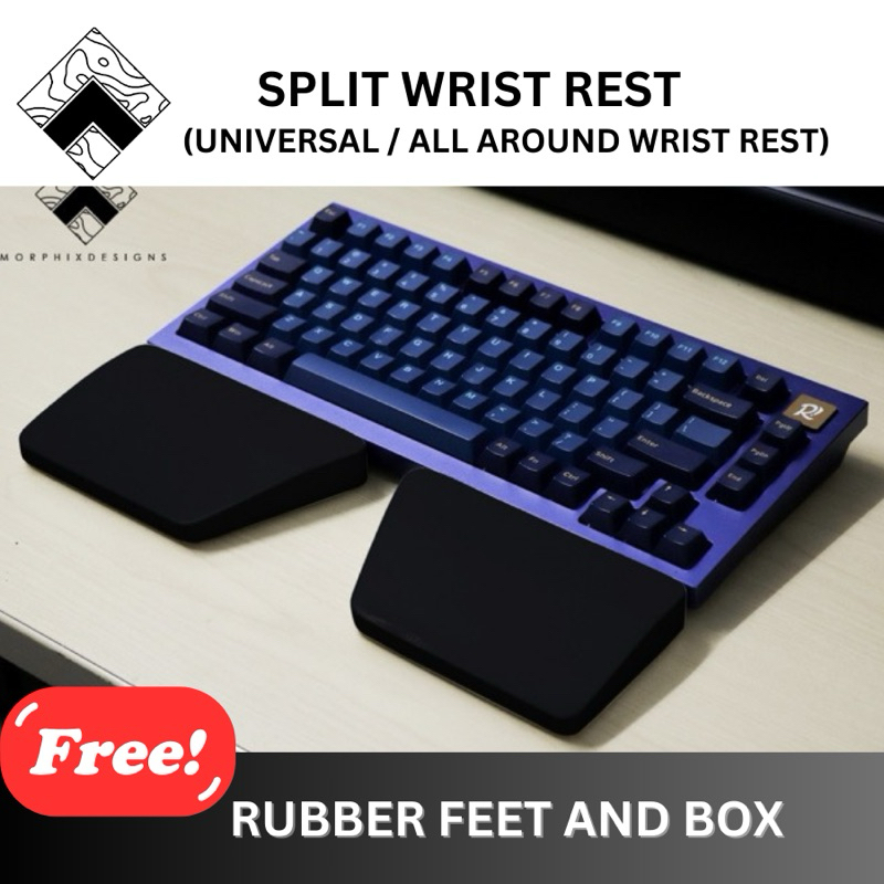 Morphix Designs' UNIVERSAL Keyboard Wrist Rest - Black/White | UNVERSAL ...