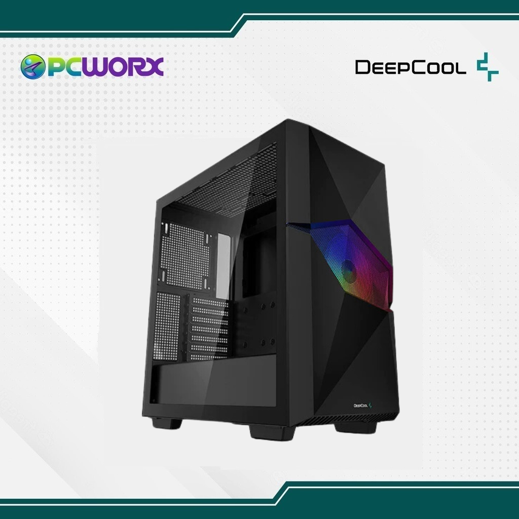 Deepcool R-BKAAE1-C-1 Cyclops Mid-Tower ATX Case (Black) | Shopee Malaysia
