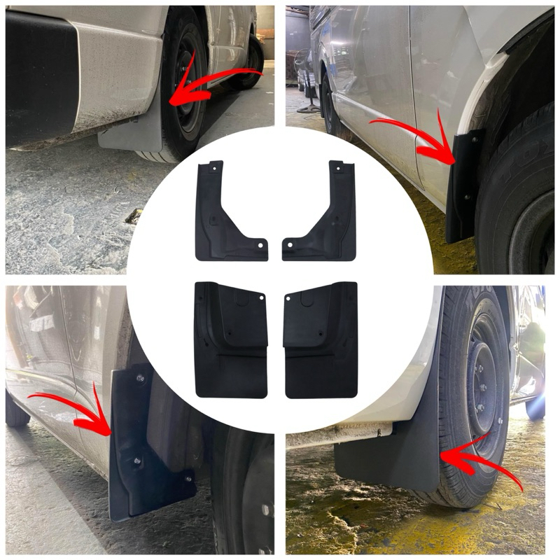 Toyota Hiace Decontent Cargo 2020 - 2024 Mudguard Slim Type | Shopee ...