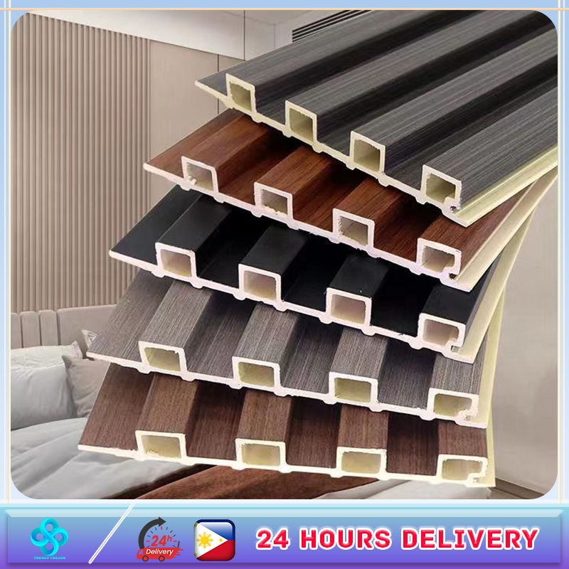 PVC Grille Wall Cladding Panels Indoor Interior Decoration Wood Color ...