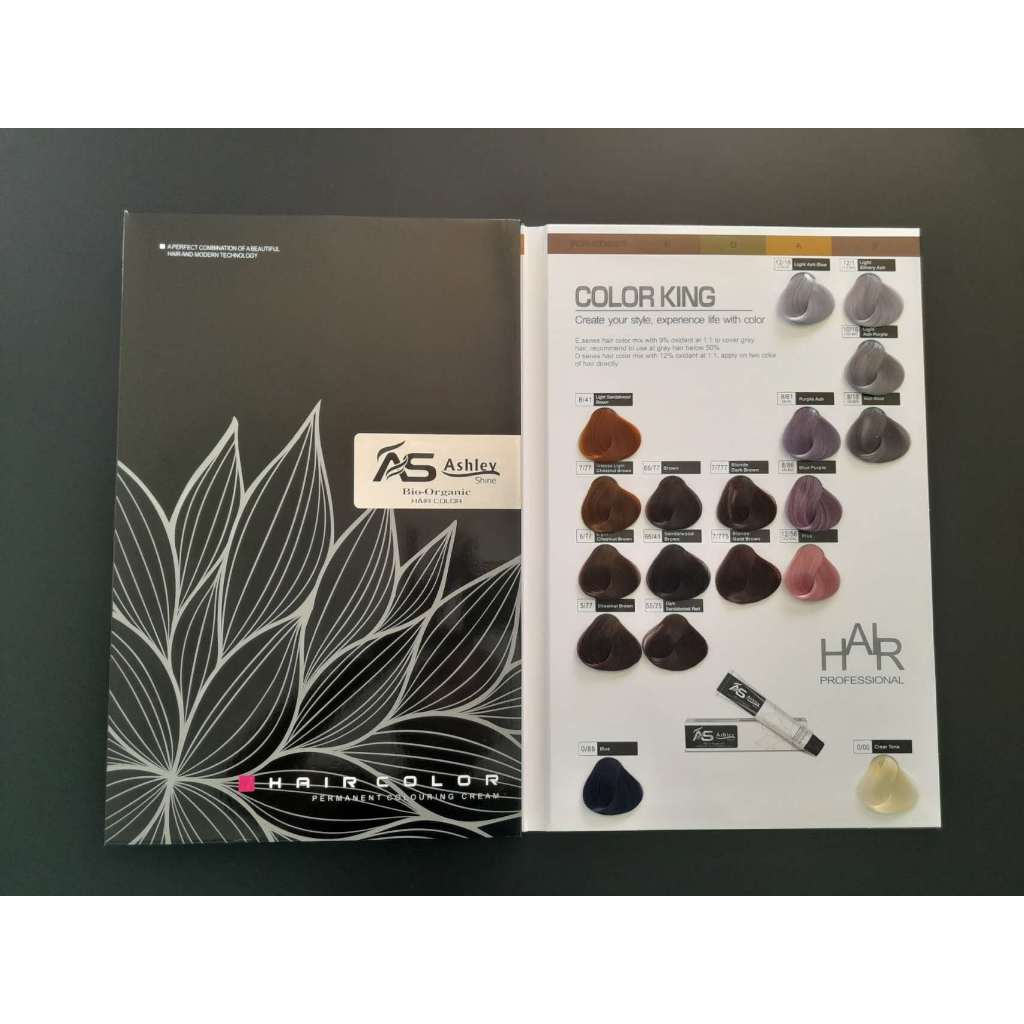 ASHLEY HAIR COLOR CHART COMPLETE COLORS | Shopee Malaysia