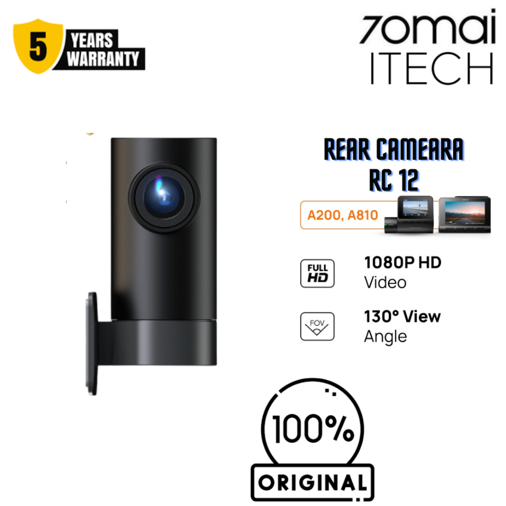2025 New 70mai Rear Camera RC12 1080P | HDR | Rear Cam for 70mai A810 ...
