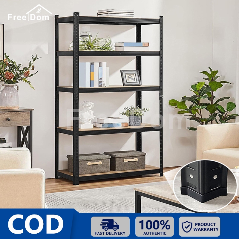 Adjustable Boltless Steel Rack Shelves 3/4/5/6/7 layer Metal Storage Racks Wood Board Plank ...