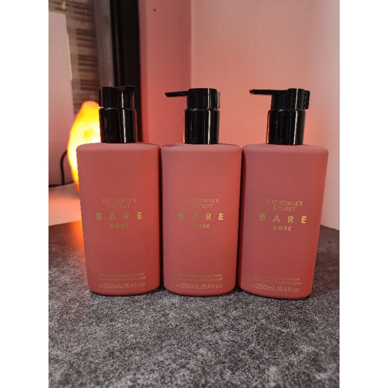 Victoria's Secret Bare Rose Fine Fragrance Mist/ Lotion 250ml | Shopee ...