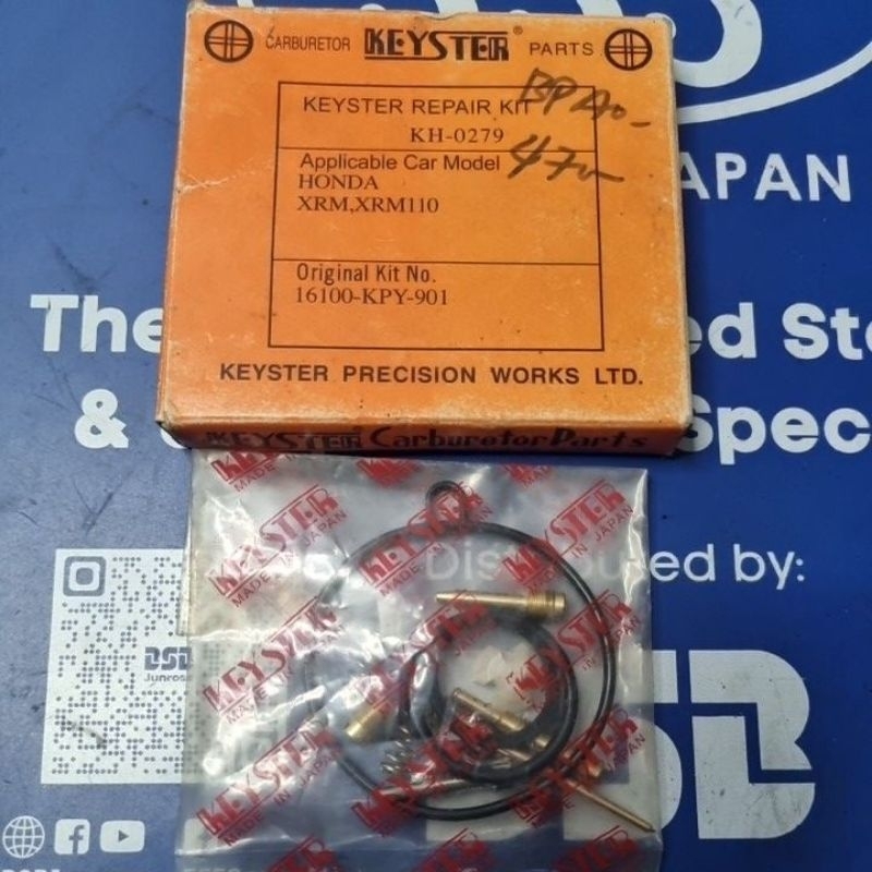 Honda Xrm110 Carburetor Repair Kit Keyster Japan | Shopee Malaysia