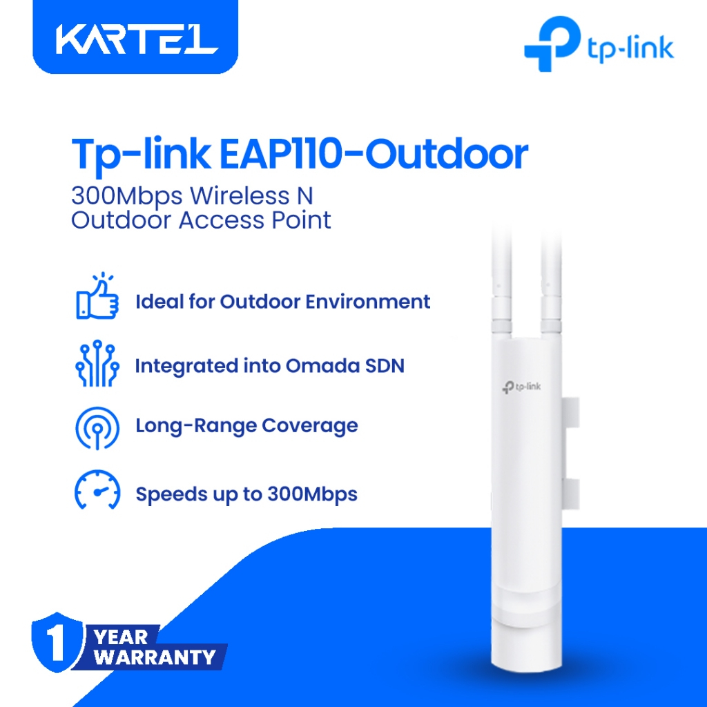 TP-Link Omada EAP110-Outdoor 300Mbps Wireless N Outdoor Access Point ...